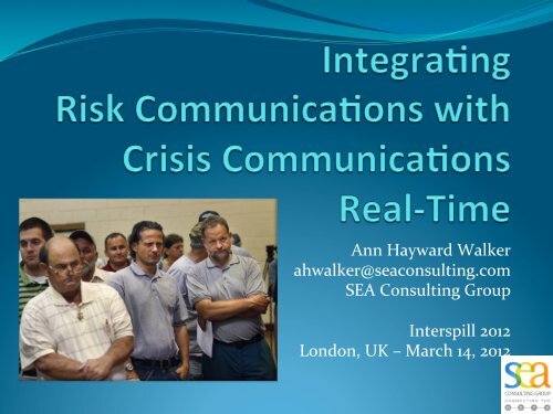 Oil Spill Risk Communications