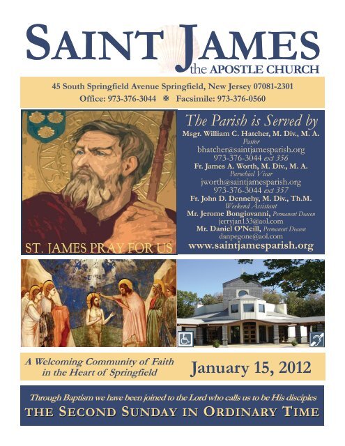 Bulletin 638 Saint James The Apostle Church Springfield NJ ...