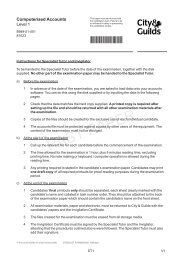 8991 Sample Paper Level 3 exam answers - City & Guilds