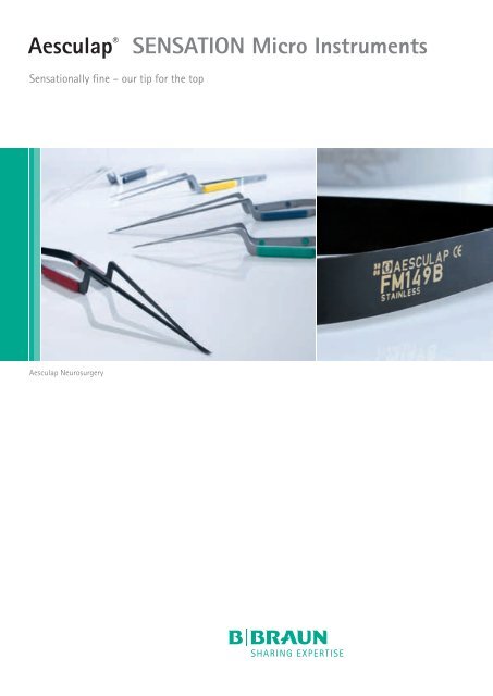 Aesculap® SENSATION Micro Instruments - B. Braun Medical AS