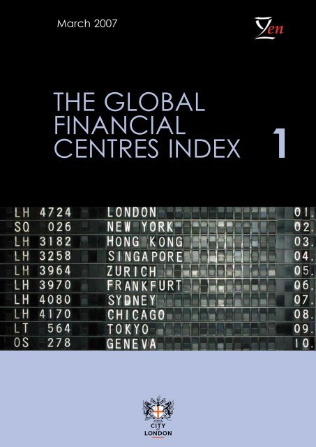 The global financial centres index (GFCI) 1 - The City Bridge Trust