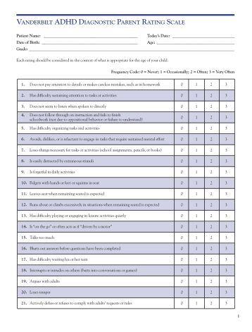 Diagnostic Interview for ADHD in adults (DIVA) - PsyQ