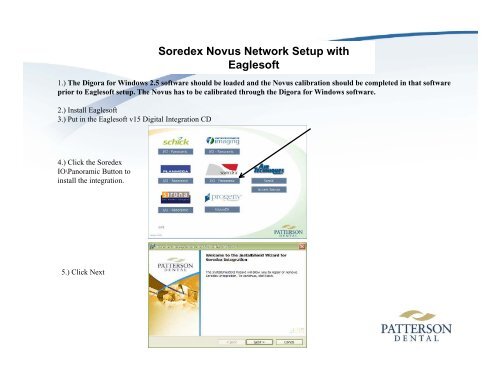 Soredex Novus Network Setup with Eaglesoft