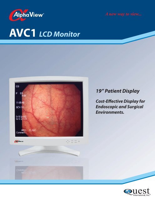 AVC1 LCD Monitor - Quest International