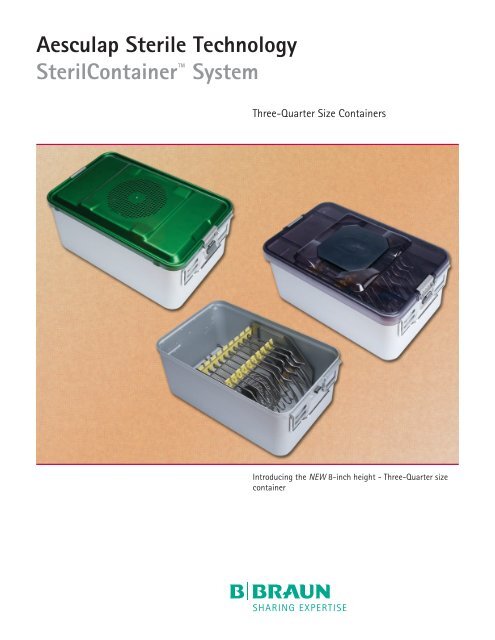 Aesculap Sterile Technology SterilContainerâ ¢ System