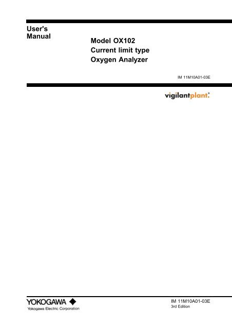 User's manual - Yokogawa