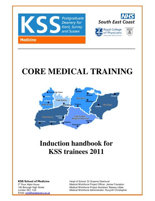CORE MEDICAL TRAINING - KSS Deanery