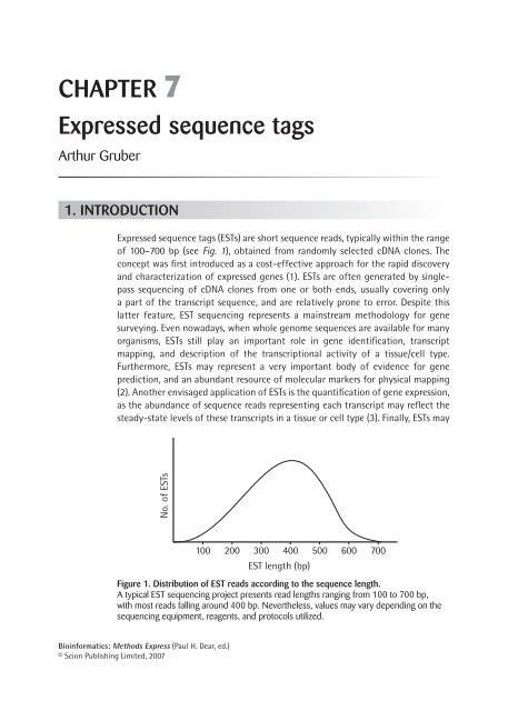 Chapter 7 expressed sequence tags - Coccidia.icb.usp.br