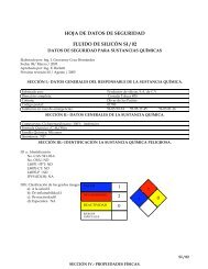 HOJA DE DATOS DE SEGURIDAD EMULSIÃ N SI ... - Silicona.com.mx