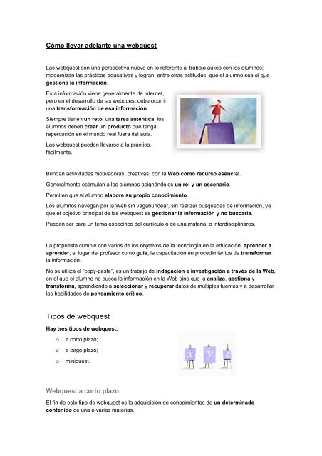 Tipos de webquest - Aprender en casa - Educ.ar