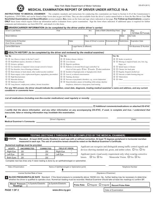 DS-874 - DMV - New York State