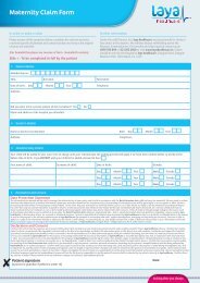 Total Health No Excess, Total Heath Choice Total ... - Laya Healthcare