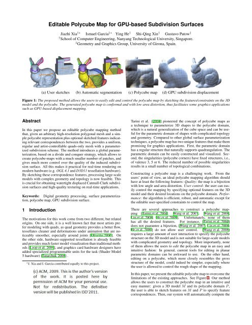 Editable Polycube Map for GPU-based Subdivision Surfaces