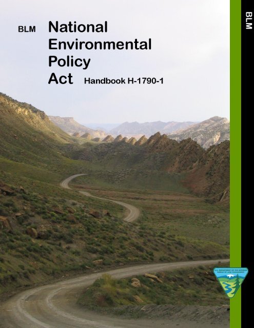 BLM NEPA Handbook H-1790-1 - National Training Center - Bureau ...