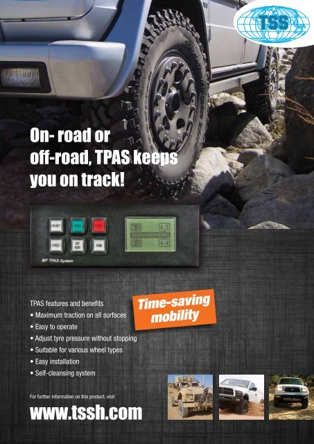 Adjust tyre pressure on-the-go! - TSS International BV
