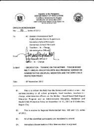 Download Memo - Deped Baguio City Division