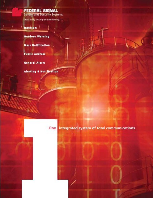 Download this brochure in PDF format. - Federal Signal