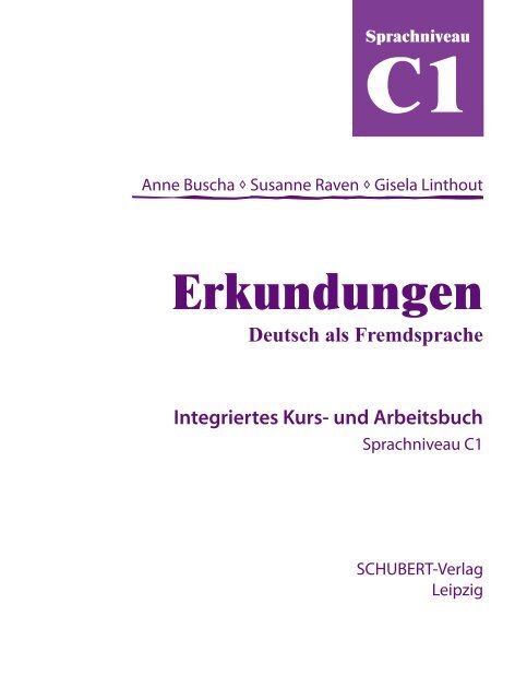 Erkundungen C1 Inhalt - SCHUBERT-Verlag