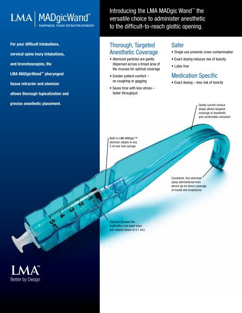 LMA MADgicWandâ ¢ Brochure - LMA North America