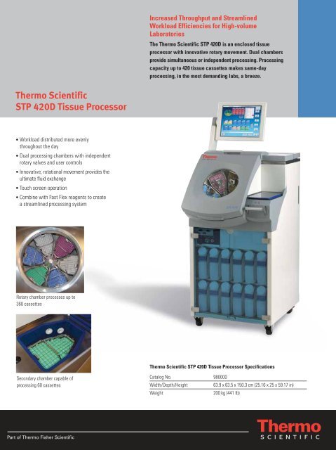 Thermo Scientific STP 420D Tissue Processor