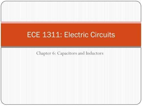 ECE 1311: Electric Circuits