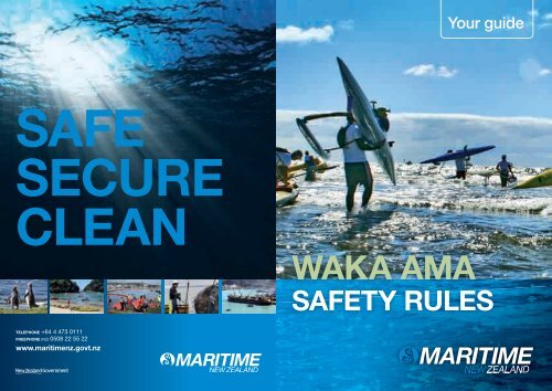 Waka Ama safety rules - Maritime New Zealand