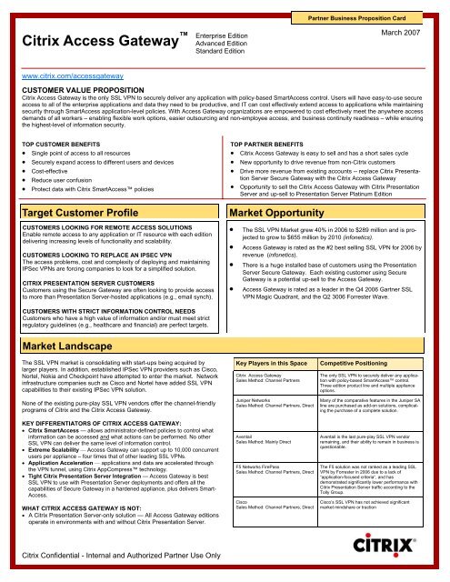 Citrix Access Gateway