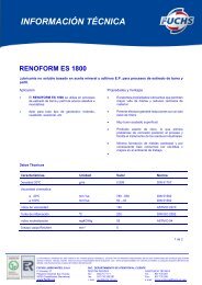 renoform ubo 377/9 - fuchs lubricantes