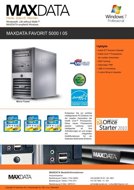 Datenblatt - Maxdata