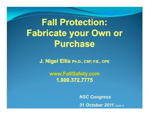 Fall Protection - Ellis Fall Safety Solutions
