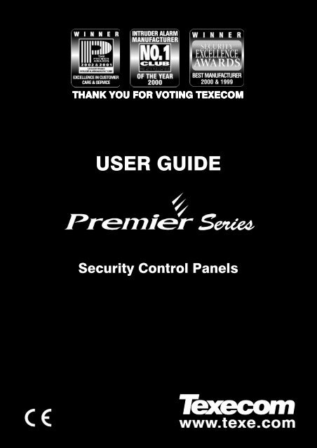 Texecom Premier User Guide - Trelore Alarms