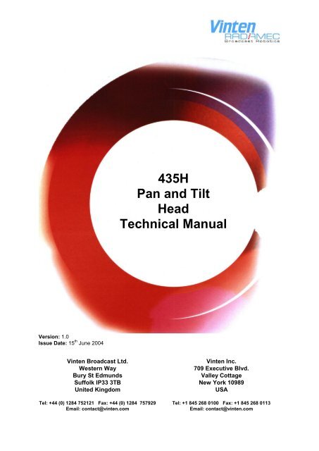 Operators Guide - Vinten Radamec