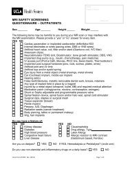 Pre-MRI Screening Form (PDF 96KB)