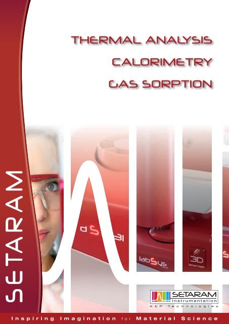 THERMAL ANALYSIS CALORIMETRY GAS SORPTION - Setaram