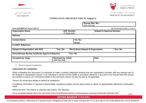 Kingdom of Bahrain Civil Aviation Affairs