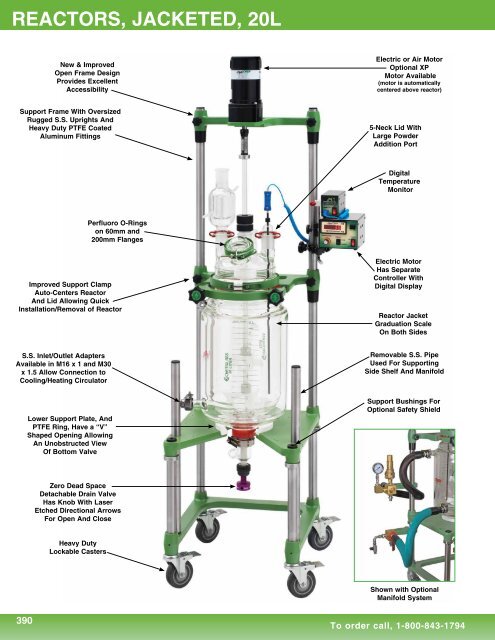 REACTORS, JACKETED, 20L