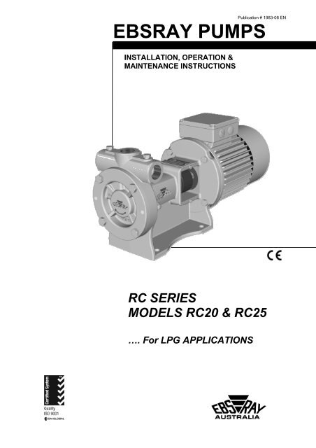 Ebsray RC20 & RC25 - Ebsray Pumps