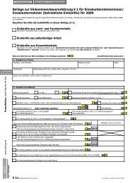 E1b- Beilage zur Einkommensteuererklärung E 1 für Einkünfte aus ...