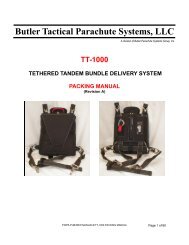 Statement of Capabilities - Butler Parachute Systems, Inc.