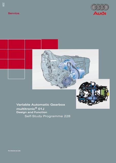 Variable Automatic Gearbox multitronic 01J Self-Study Programme ...