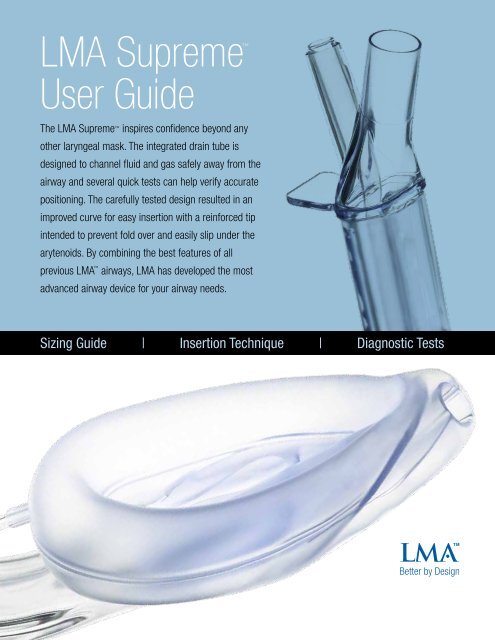 LMA Supremeâ ¢ User Guide - LMA North America
