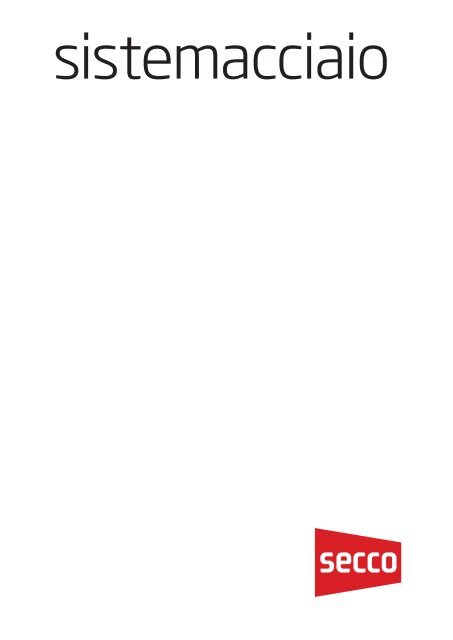 extract from general catalogue - Secco Sistemi