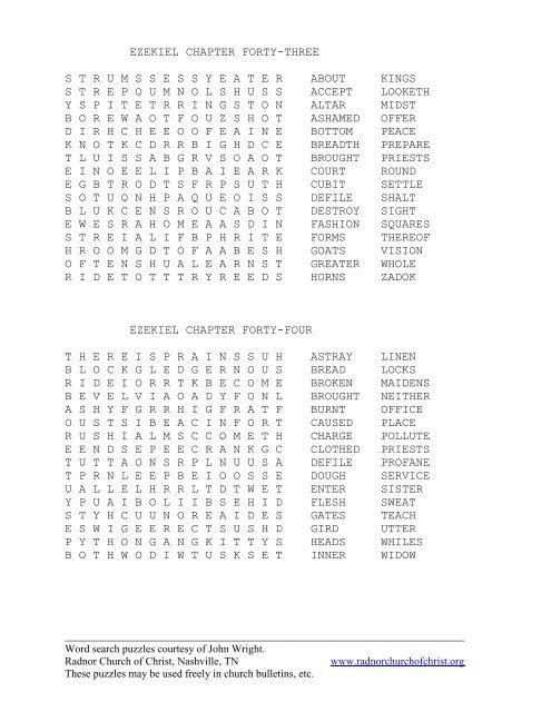 EZEKIEL CHAPTER FORTY-THR