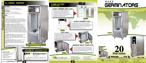 Features and Benefits - Seedburo Equipment Seedburo Equipment