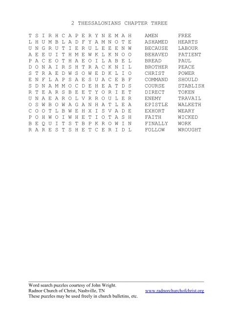 2 THESSALONIANS CHAPTER T