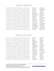 1 Corinthians Bible Word Search Puzzles - Woodbine Church of Christ