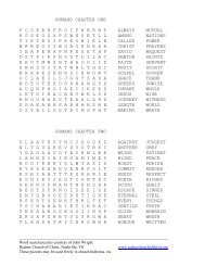 Revelation Word Search Puzzles - Woodbine Church of Christ