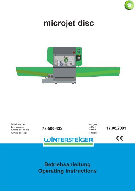 microjet disc - Wintersteiger