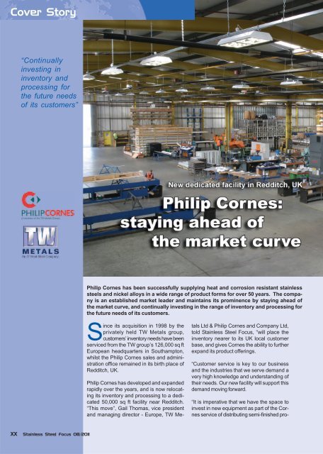 Staying ahead of the market curve - Philip Cornes