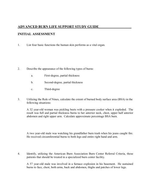 advanced burn life support study guide___________________